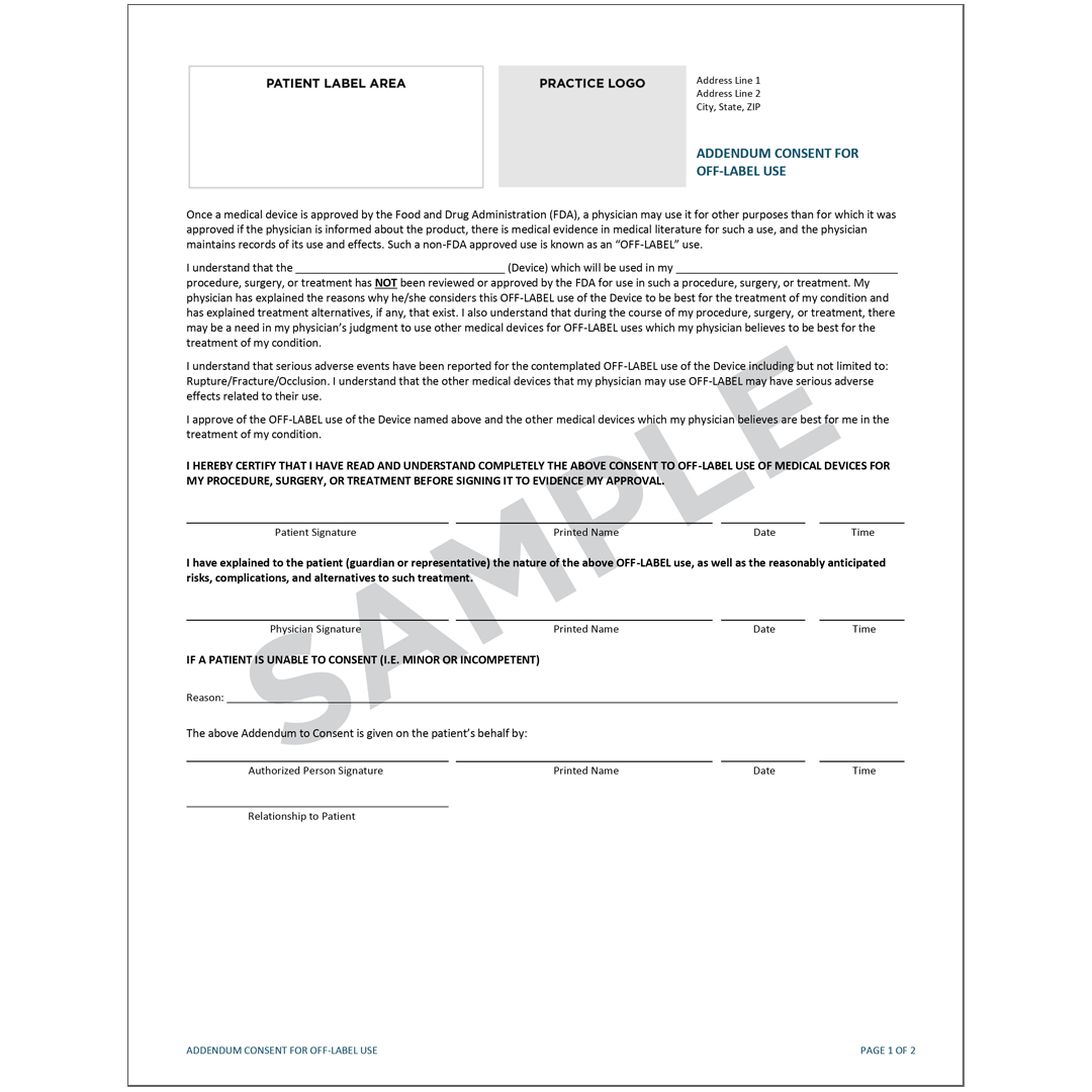 Off-Label Use Consent | Society of Interventional Radiology